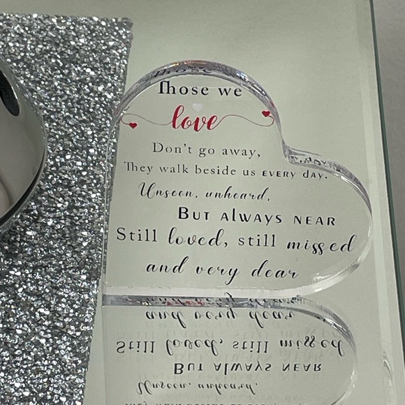 Accents | Sympathy Gifts Heart Shape Memorial Bereavement Gift Crystal ...